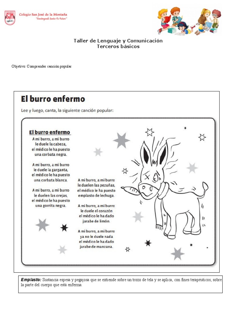 Guia de Comprension Lectora El Burro | PDF