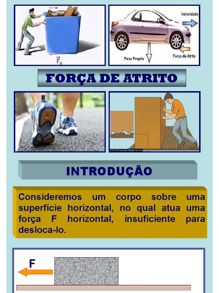 Força de Atrito | PDF | Atrito | Força