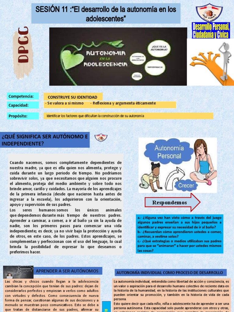 Sesión 11 Dpcc-Autonomia | PDF