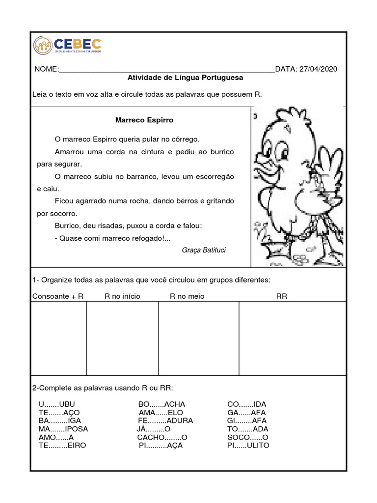 Atividade R e RR | PDF