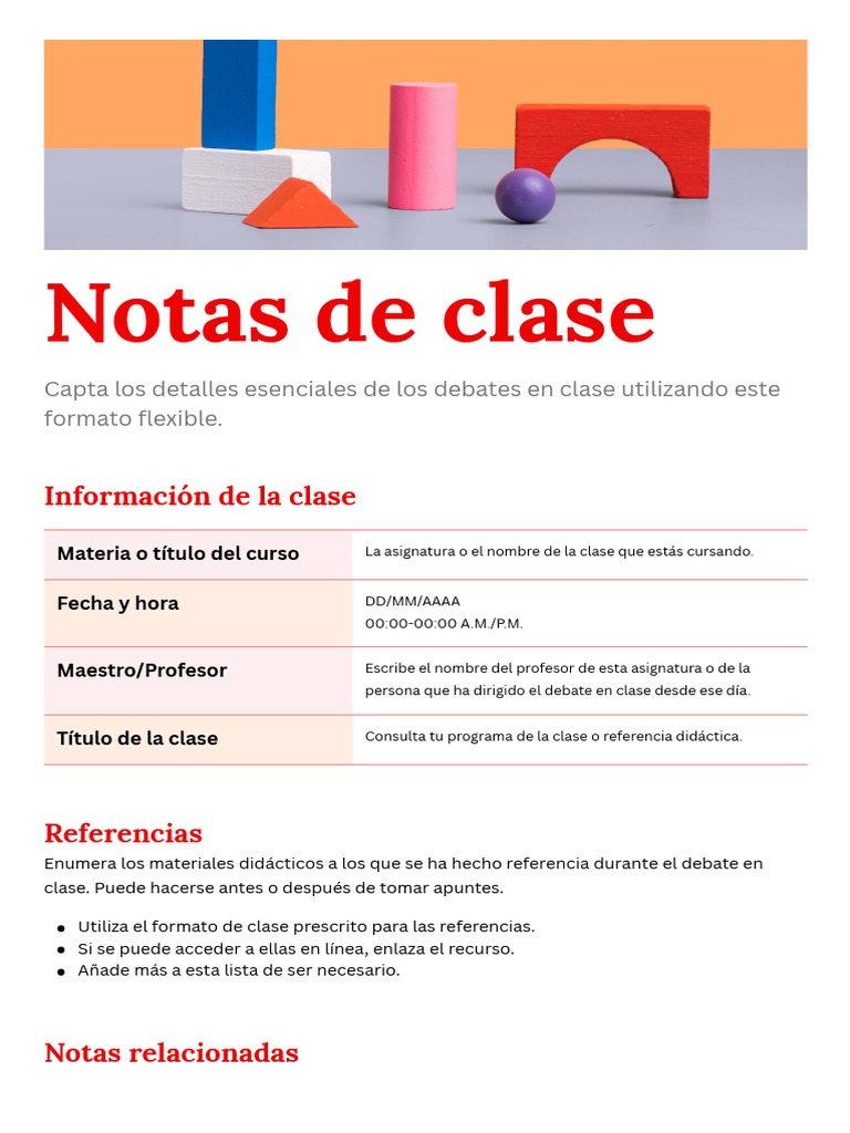 de Notas de Clase de Estilo Profesional y Vibrante en Rojo y Naranja - 20230804 - 193344 - 0000 ...