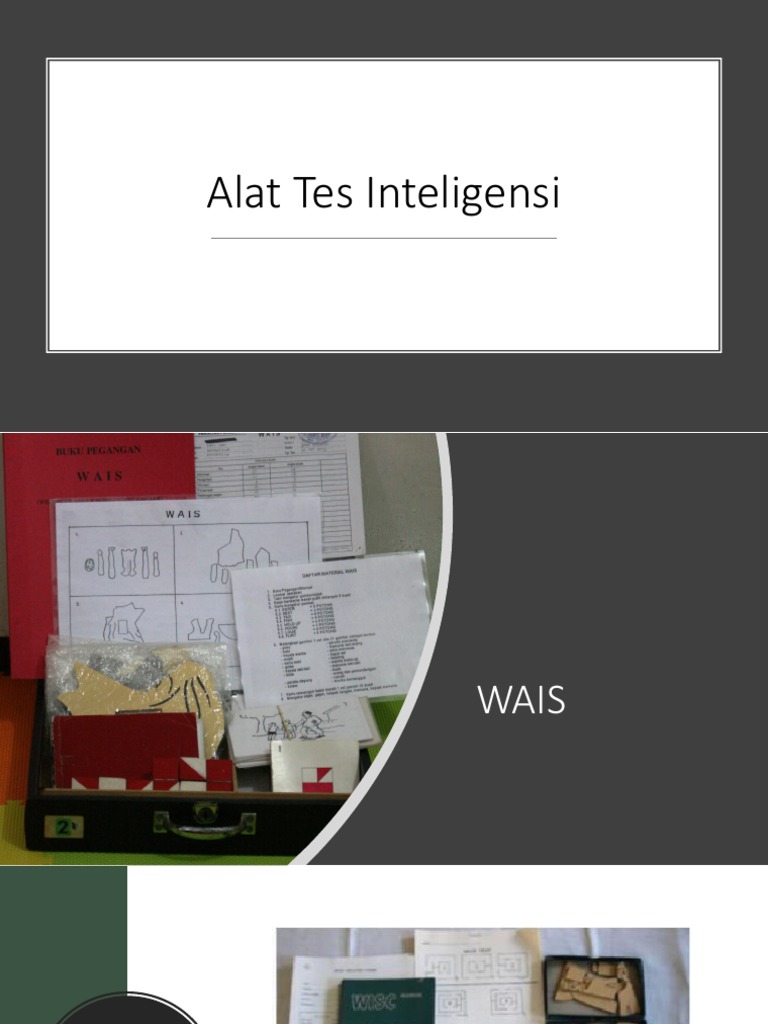 Alat Tes Inteligensi Terpopuler | PDF | Kajian Bahasa Asing | Sains ...