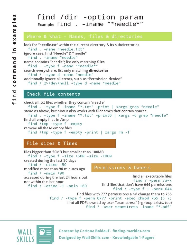 Command - Find | Download Free PDF | Computer File | Directory (Computing)