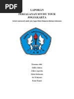 CONTOH LAPORAN STUDY TOUR KE YOGYAKARTA Kelompok 1 | PDF
