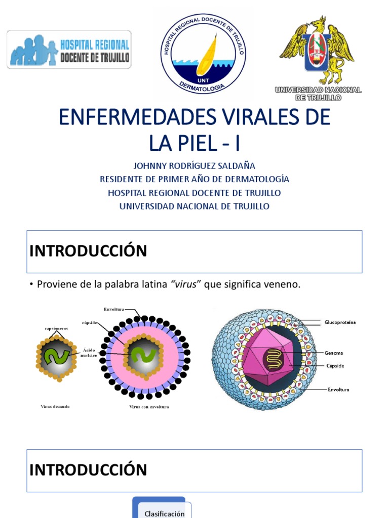 Enfermedades Virales de La Piel - I | PDF | Herpes Simple | Virus