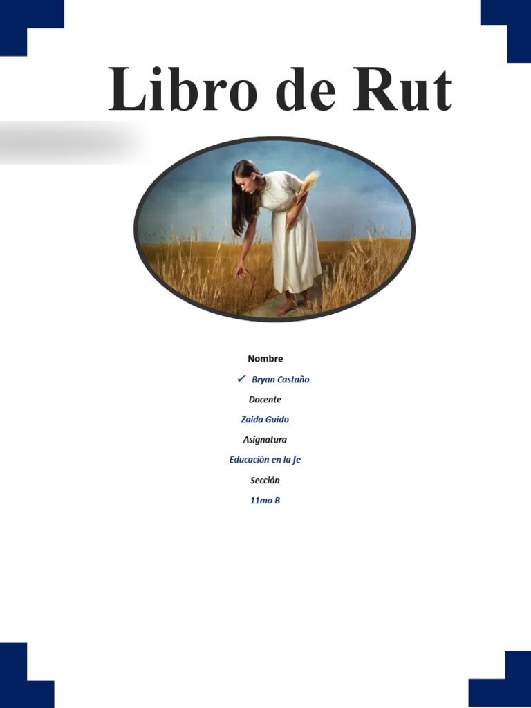 Resumen Del Libro de Rut | PDF | Libro de rut | Noemí (figura bíblica)
