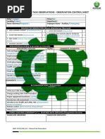 03-F10 Planned Job Observation | PDF | Occupational Safety And Health | Workplace