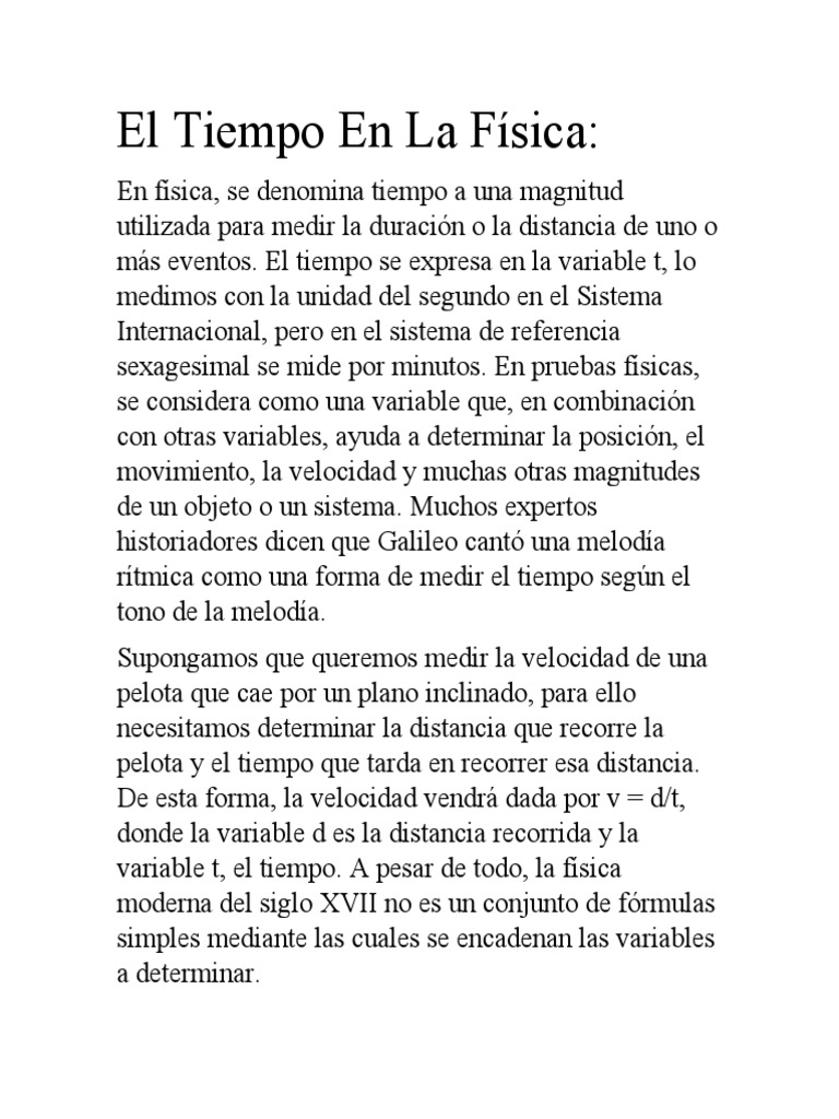 ¿Qué Es El Tiempo En Física | Qué es el PERÍODO en Física: Fórmulas y ...