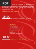 Instructivo SIREC | PDF | Servidor (Computación) | Informática