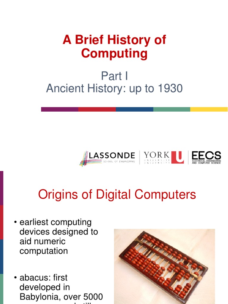 A Brief History of Computing | PDF | Integrated Circuit | Personal ...