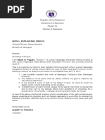 Letter of Intent For Transfer of Station (Deped) | PDF | Human Life ...