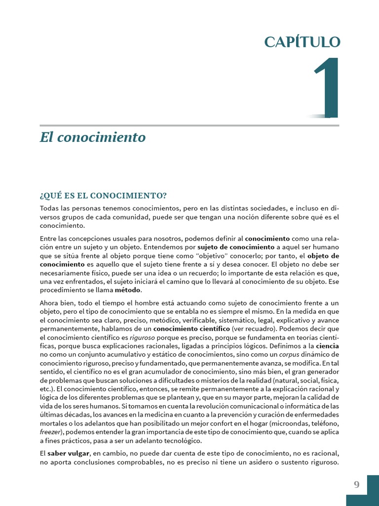 Definición y Tipos de Conocimiento | PDF | Conocimiento | Paradigma