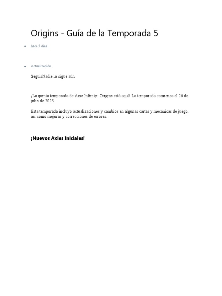 Axie Infinity Origin | PDF