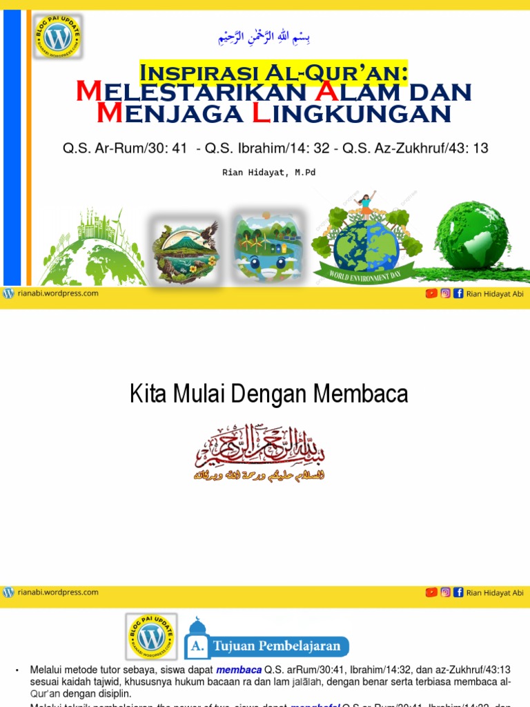 Bab 1 Melestarikan Alam Menjaga Kehidupan | PDF