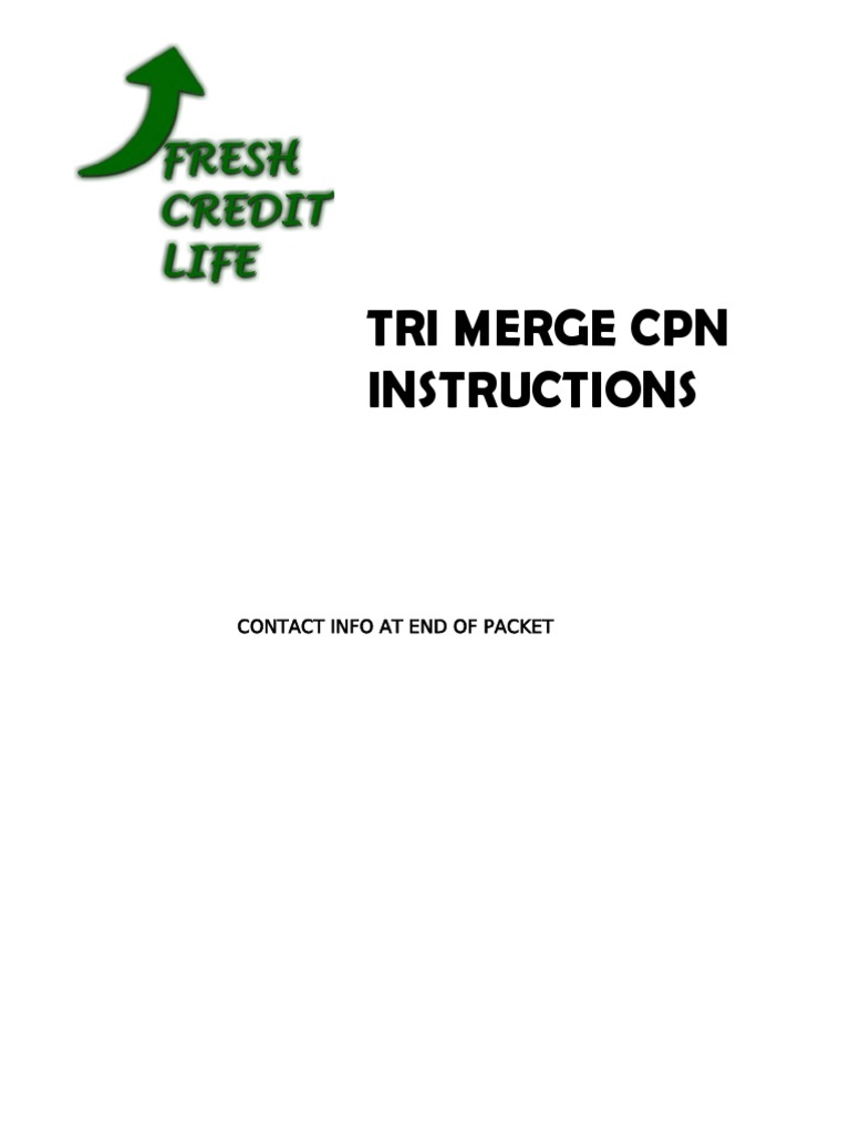 Tri Merge-Instructions 2 | Download Free PDF | Credit History | Credit