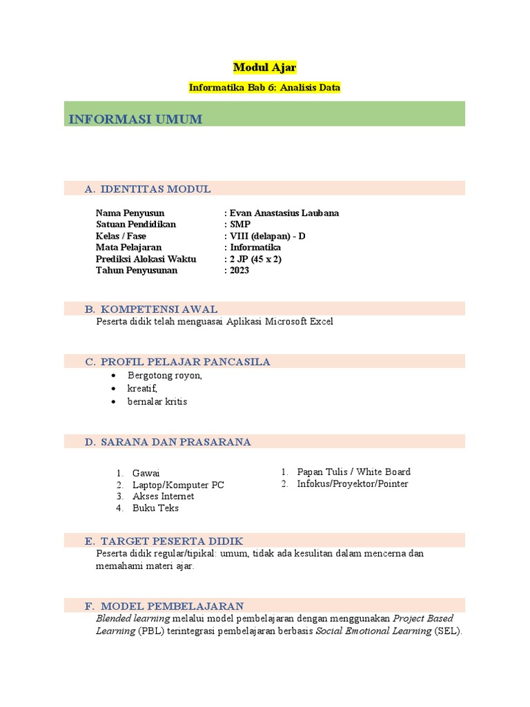 Modul Analis Data (Visualisasi Data) | PDF