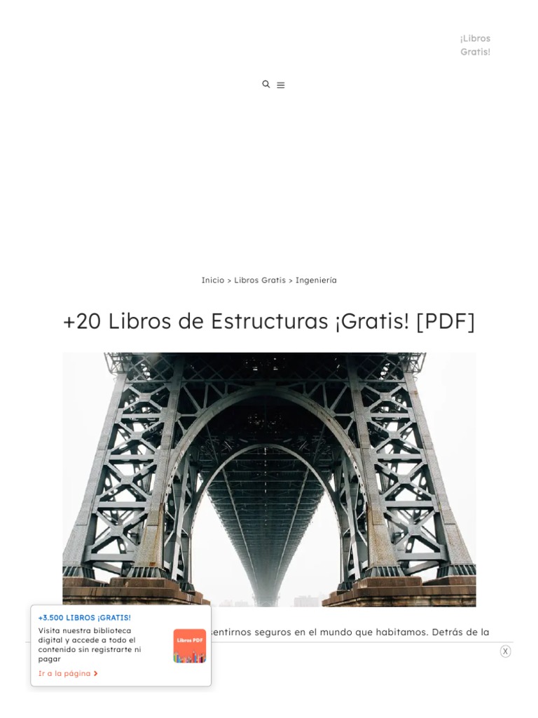 +20 Libros de Estructuras ¡Gratis! (PDF) | PDF | Ingeniería | Ingeniero civil