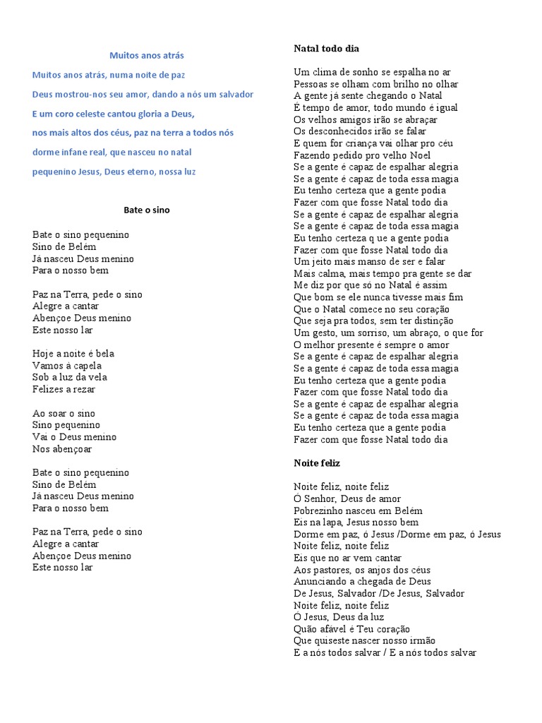 Cantos de Natal | PDF | Natal | Jesus