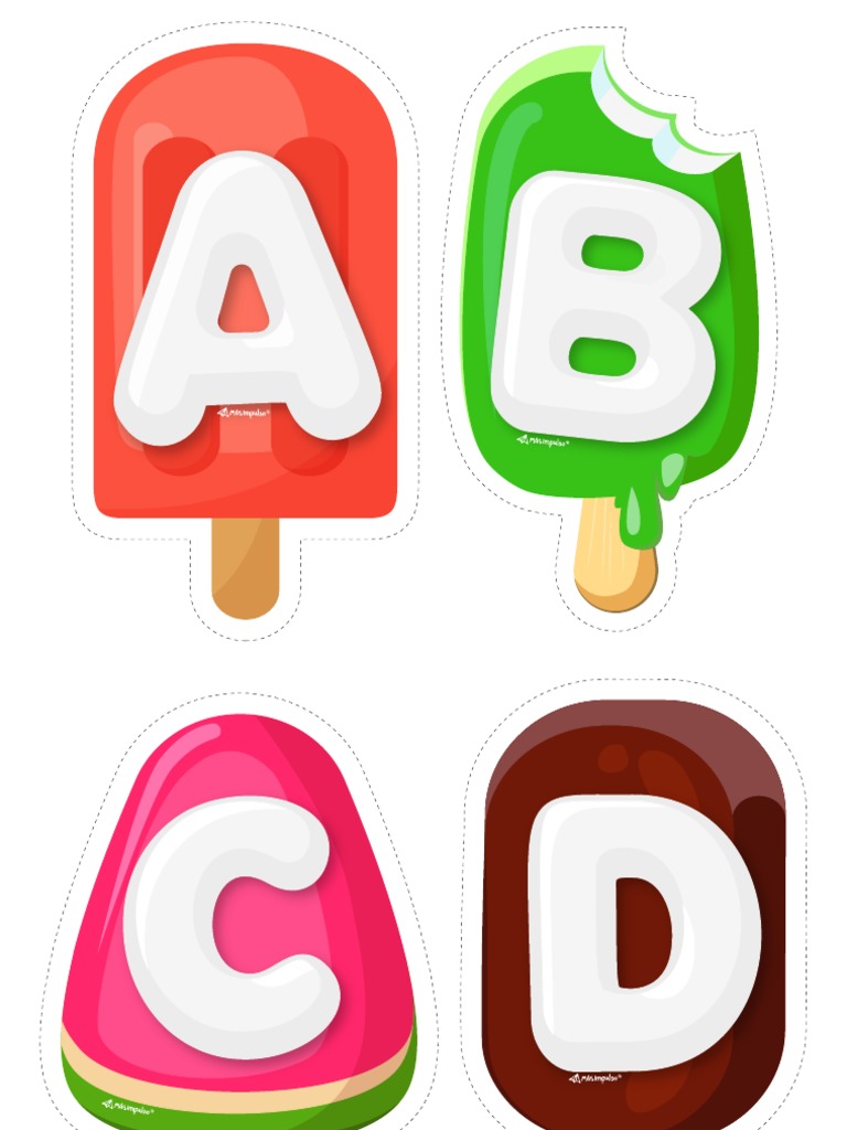 Abecedario - Helados | PDF