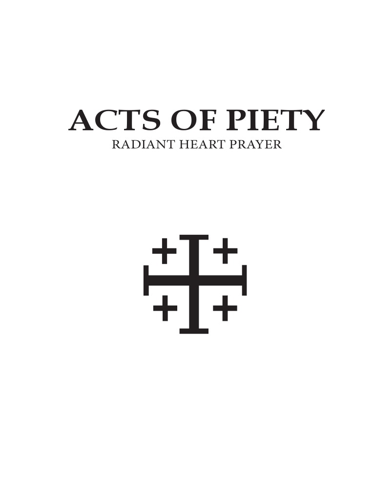 Acts of Piety and Prayer Guide | PDF | Worship | Theology