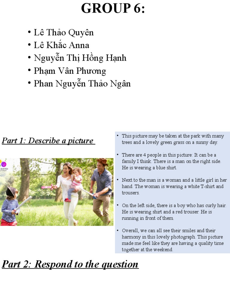 Family Photo Description and Opinions | PDF | Internet | Communication