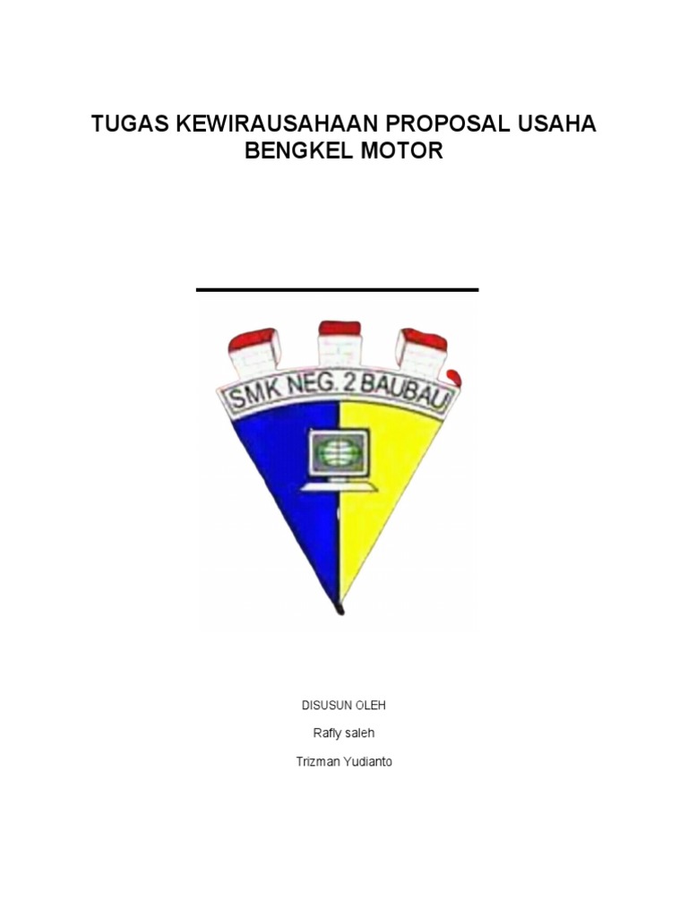 Tugas Kewirausahaan Proposal Usaha Bengkel Motor | PDF | Bisnis ...