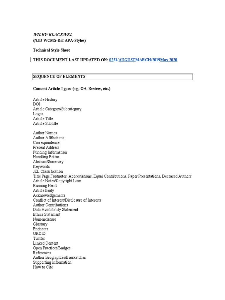 NJD - WCMS Ref-APA Styles | PDF | Letter Case | Citation
