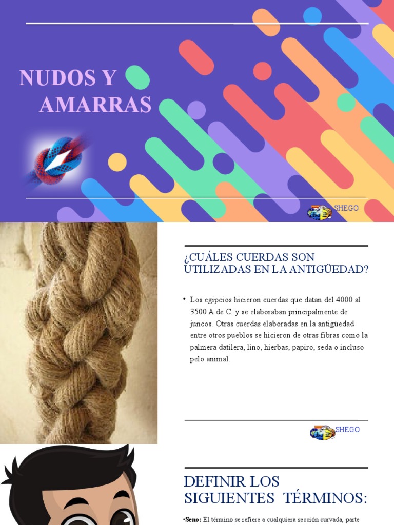 Presentacion Nudos | PDF | Cuerda | Nudo