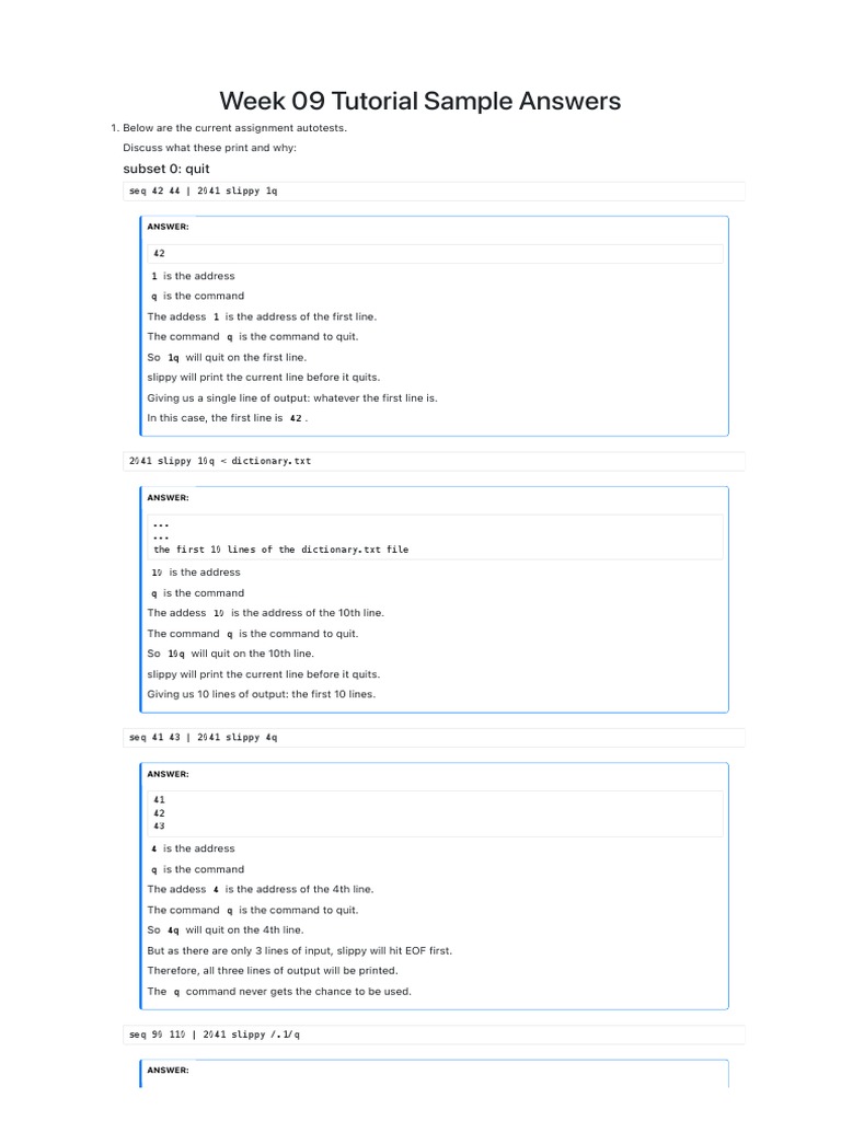 Week 09 Tutorial: Autotests & Python Tags | PDF | Html Element | Html