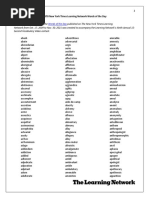 12th Grade Vocabulary List | PDF