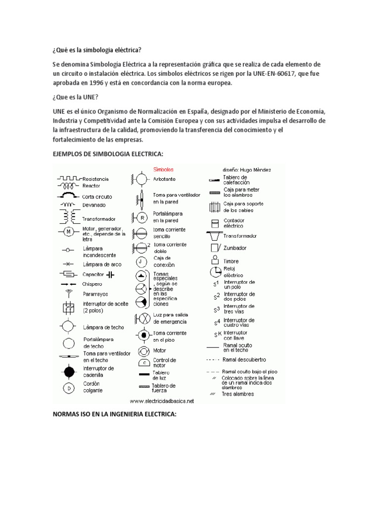 Normas Iso y Simbolos Electricos | PDF | Gestión energética ...