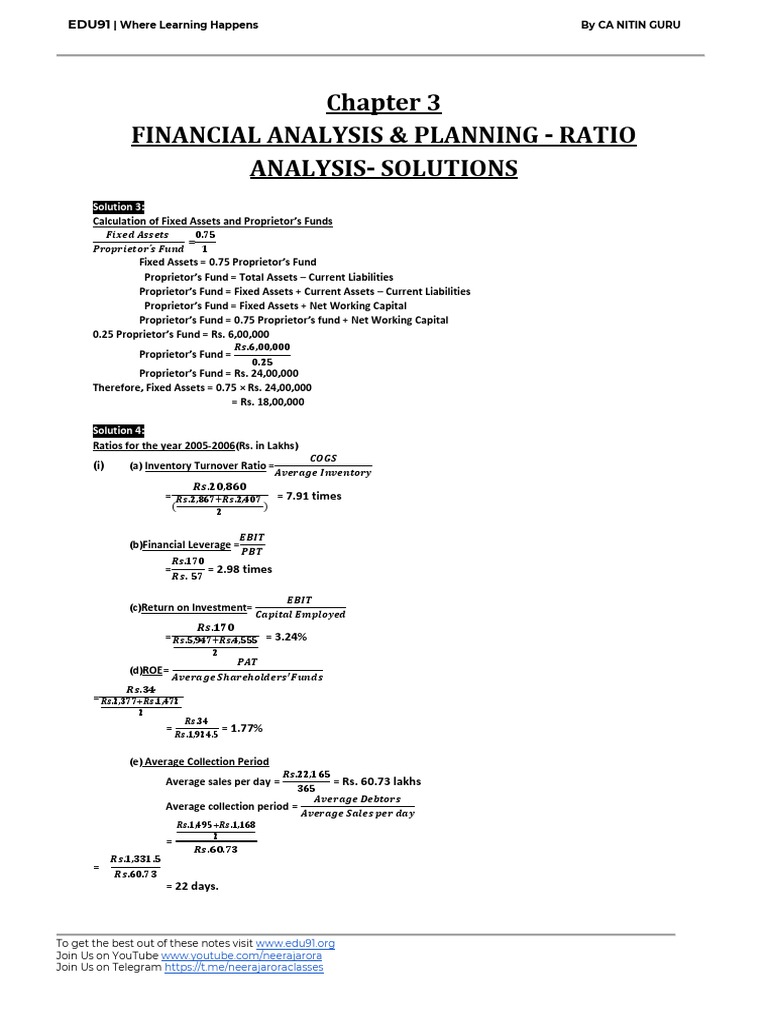 Financial Ratios and Analysis Insights | PDF | Equity (Finance) | Balance Sheet