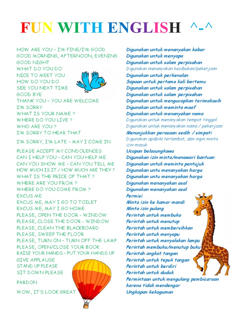 Fun With English | PDF