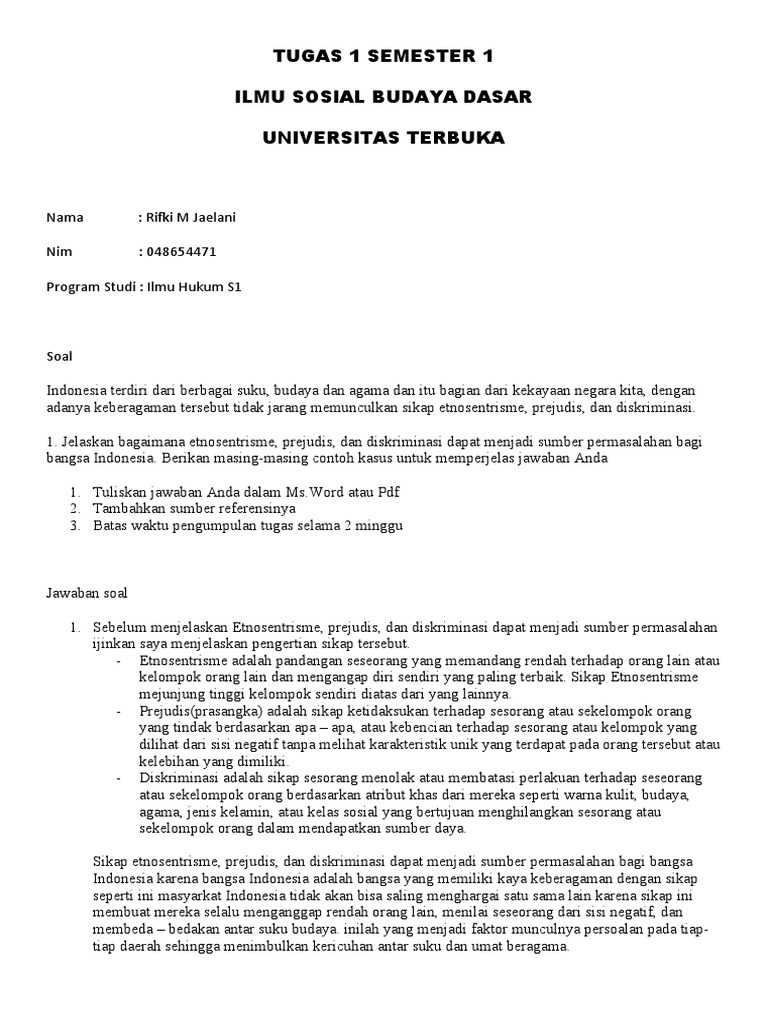 Tugas 1 Ut ISBD | PDF