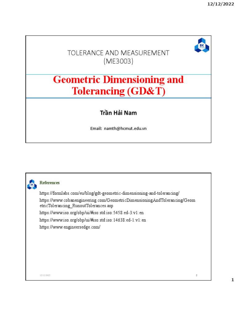 Tolerancing (GDT) (Ok) | PDF