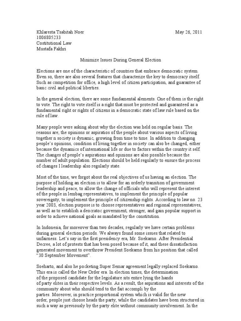 HTN Final | PDF | Elections | Polling Place