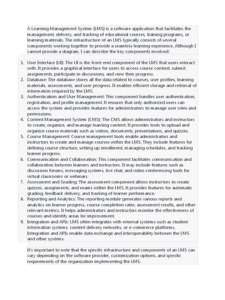 A Learning Management System | PDF | Computing | Information Technology