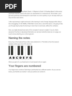 Piano Keyboard Diagram - Piano Keyboard Layout PDF | PDF | Piano | Clef