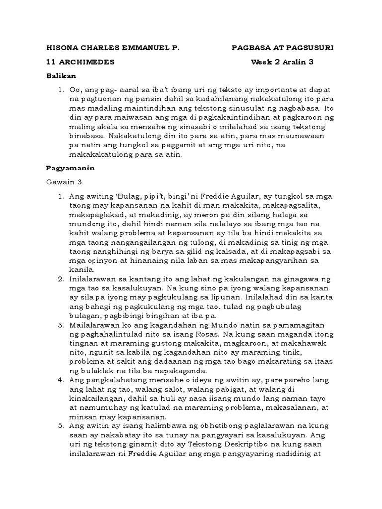 Lesson-3-4-WEEK-2-Q3-Pagbasa-at-Pagsuri | PDF