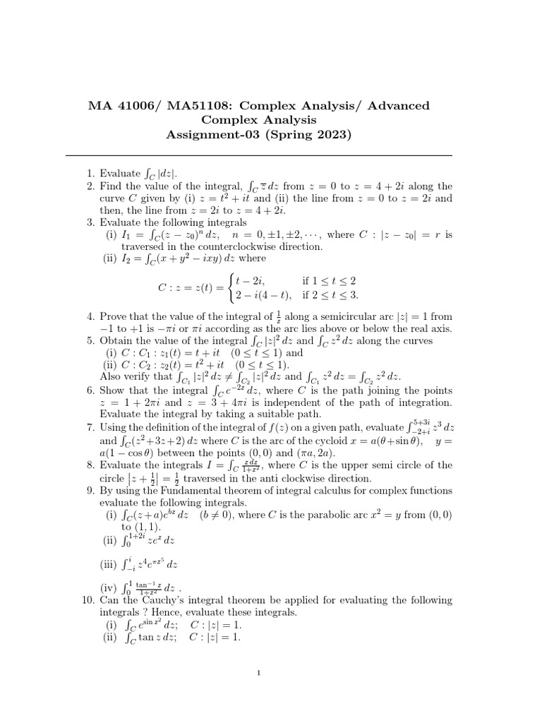 Complex Analysis Pdf Integral Geometry