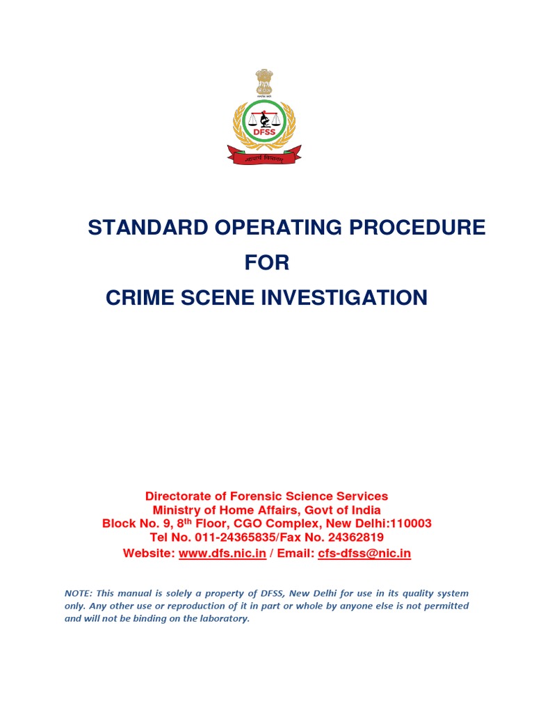 Crime Scene Manual Full | PDF | Crime Scene