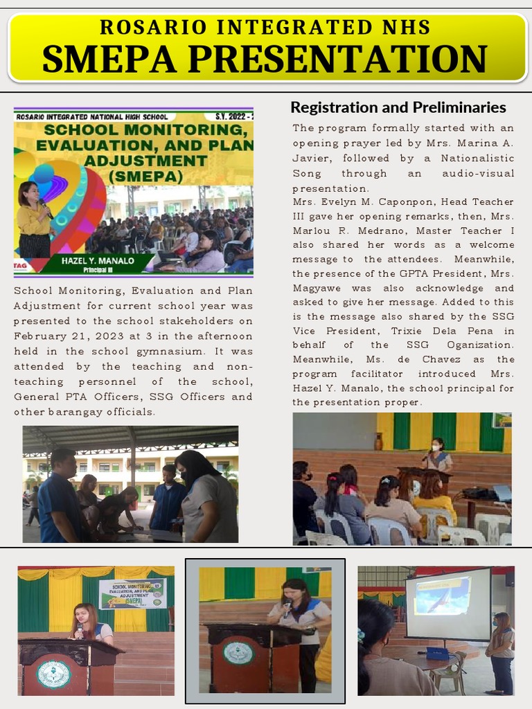 SMEPA School Presentation Feb 20 2023 | PDF | Behavior Modification