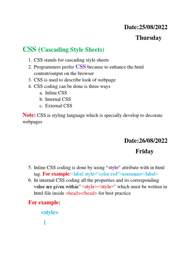 CSS Theory | PDF | Html Element | Hyperlink