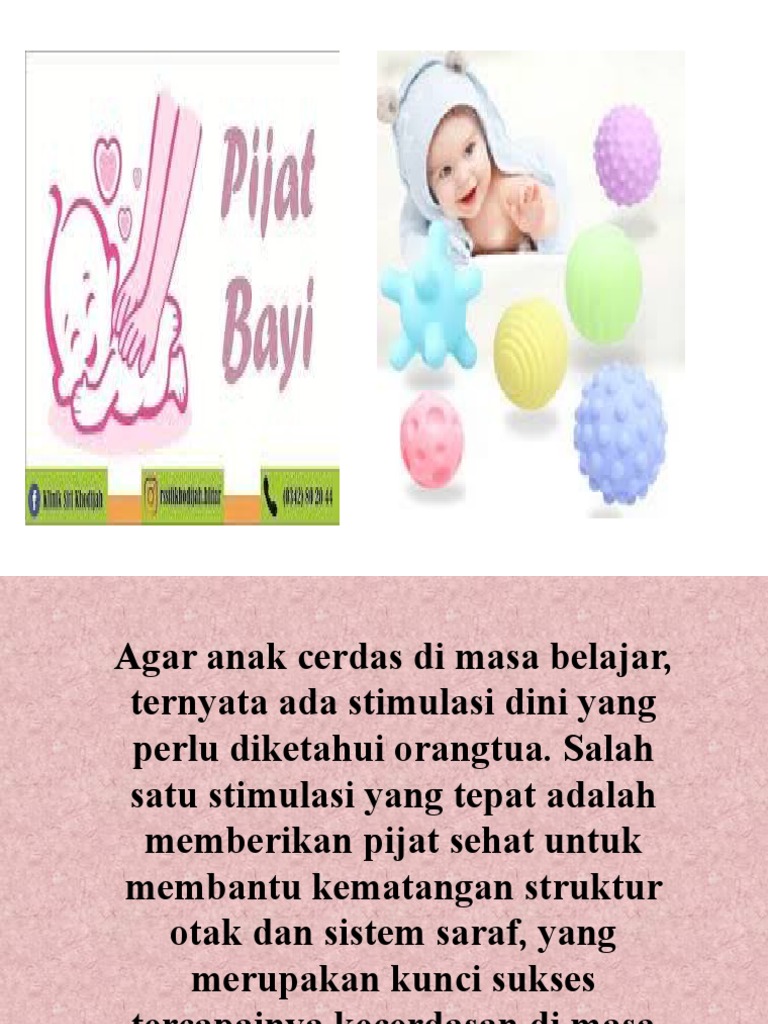 Booklet Pijat Bayi | PDF