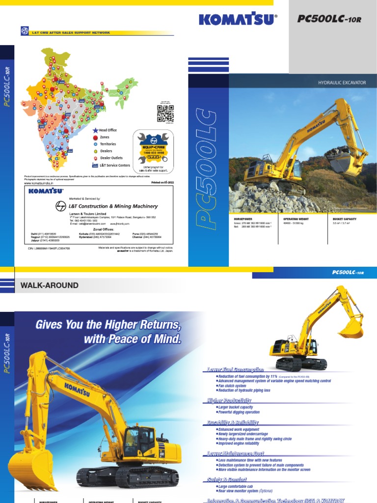 PC500LC-10R - Spec Sheet | PDF | Engines | Horsepower