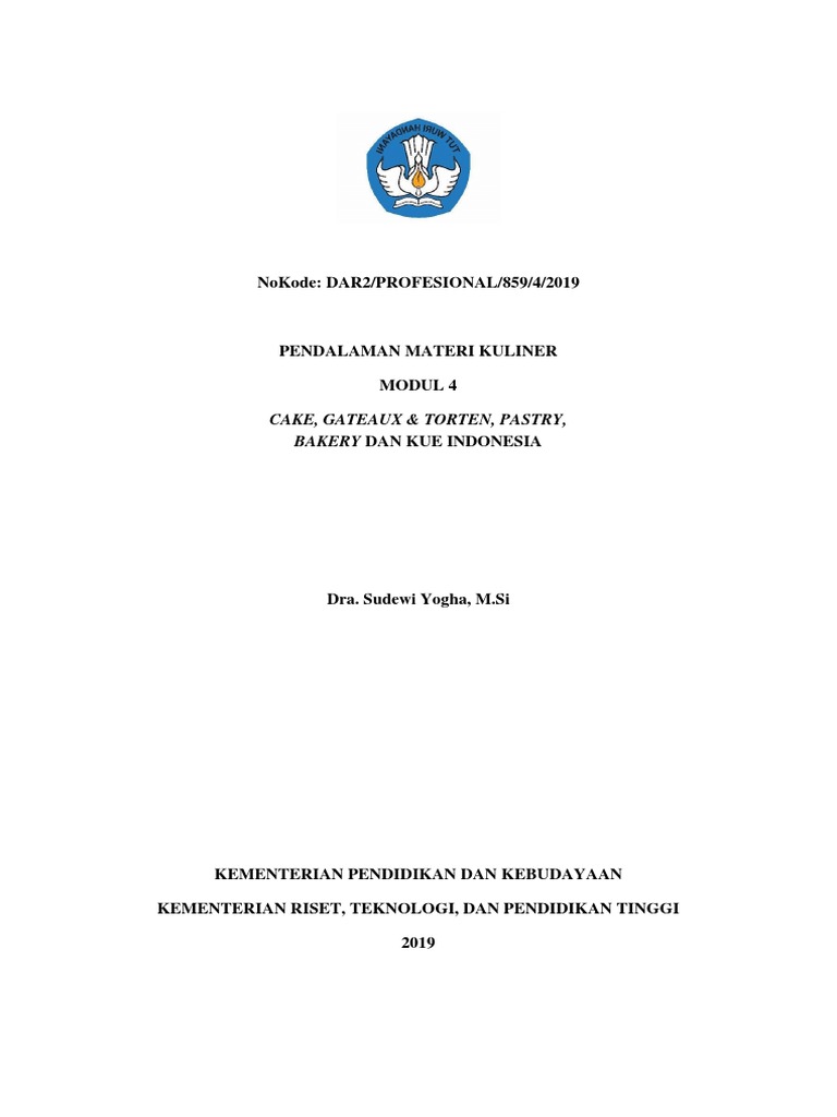 Kuliner Modul 4 Cake, Gateaux - Torten, Pastry, Bakery Dan Kue ...