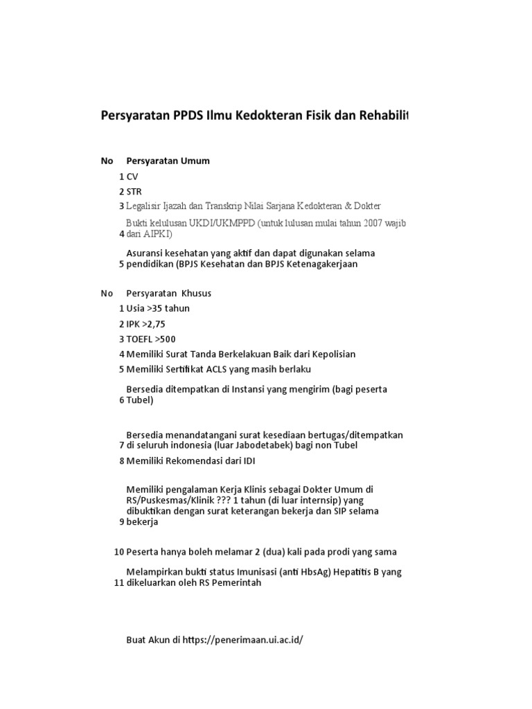 Checklist Persyaratan Pendaftaran IKFR | PDF