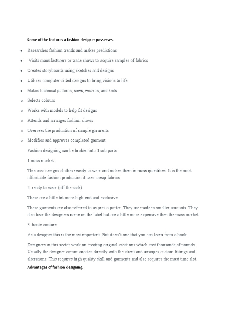 Fashion Design 1 | PDF | Fashion | Fashion Design