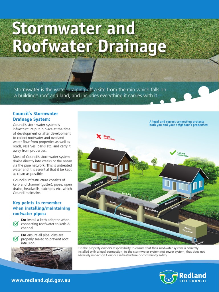 Stormwater Fact Sheet CMYK Bleed No Trims HR | PDF | Storm Drain ...