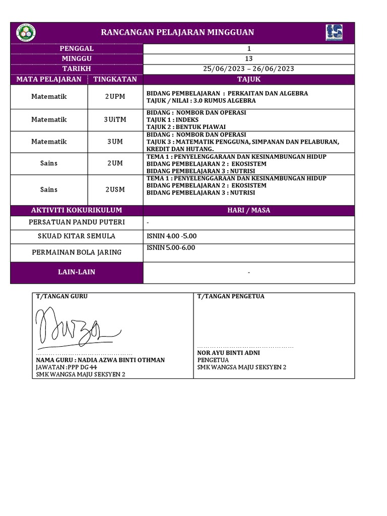 M13 Erph Nadia Azwa | PDF